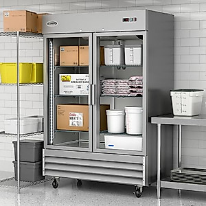 KoolMore RIF-2D-GD Commercial Upright, Freezer Double Door, Stainless Steel
