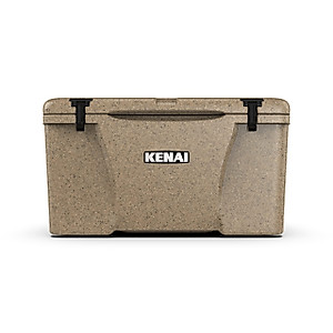 KENAI 45 Cooler | 45 qt Ice Chest Durable Rotomolded Insulated | Made in USA | Warranty for Life | for Beach Boat Camping Fishing Hunting | K45 | Sandstone