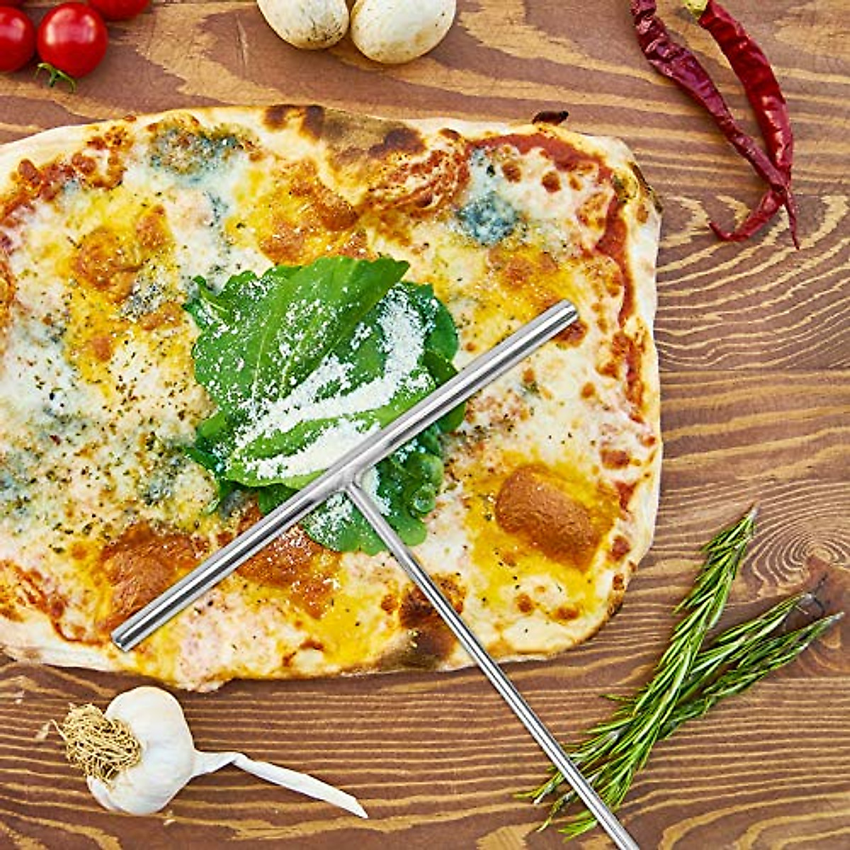 Hemoton Crepe Spatula T Shape Stainless Steel Crepe Maker Batter Spreaders Kitchen Crepe Batter Spreading Tool for Bakery Kitchen- Size S (Silver) Crepe Spreader