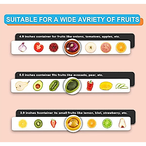 GuangMaii Silicone Fruit Storage Box, 4Pack Reusable Fruit and Vegetable Storage Containers, Fridge Keep Fresh Stretch Storage Pod with Lid for Lemons Garlic Tomato Peper Potatoes (Mix, 4Pack)