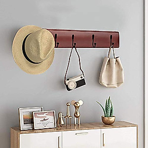 NC Black Coat Hooks, 10 Pack 1 x2 Heavy Duty Single Wall Hooks with Metal Screws Included, Wall Mounted Hook for Hanging Clothes, Hats, Bags, Scarfs, Keys