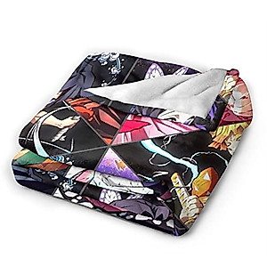 Anime Blanket Flannel Fleece Warm Soft Throw Blanket for Couch Sofa Bed Living Room for Adults Children Kids 50"X40"