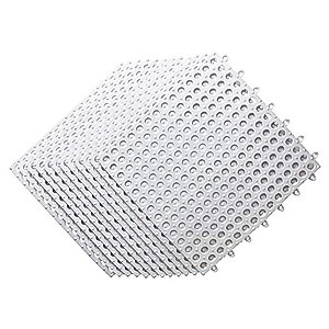 12PCS Interlocking Soft PVC Floor Tiles, No-Slip Pool Shower Bathroom Kitchen Mat with Drain Hole 11.75'' x 11.75'' Decking Tiles Outdoor and Indoor