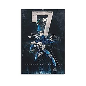 Cr7 Cristiano Ronaldo Footballer Wall Art Posters Canvas Art Poster Print Picture Living Room Mural Room Bedroom Decoration Painting Unframe-style12x18inch(30x45cm)