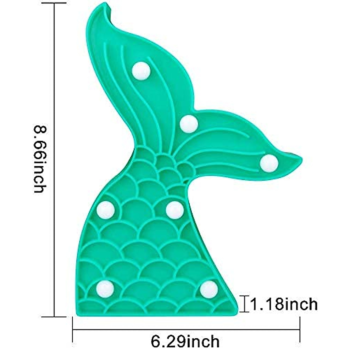 Radidi Mermaid Tail Decor Light Mermaid Tail Party Decoration Christmas Gift Cute Mermaid Table Lamp Battery Operated for Desk,Bedroom,Wall Decor,Baby Shower,Kids' Room,Holiday Decor,Home Decorations