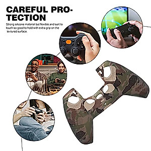 OSALADI Gamepad Silicone Grip Case Game Handle Protection Case Game Handle Protector Compatible for PS5