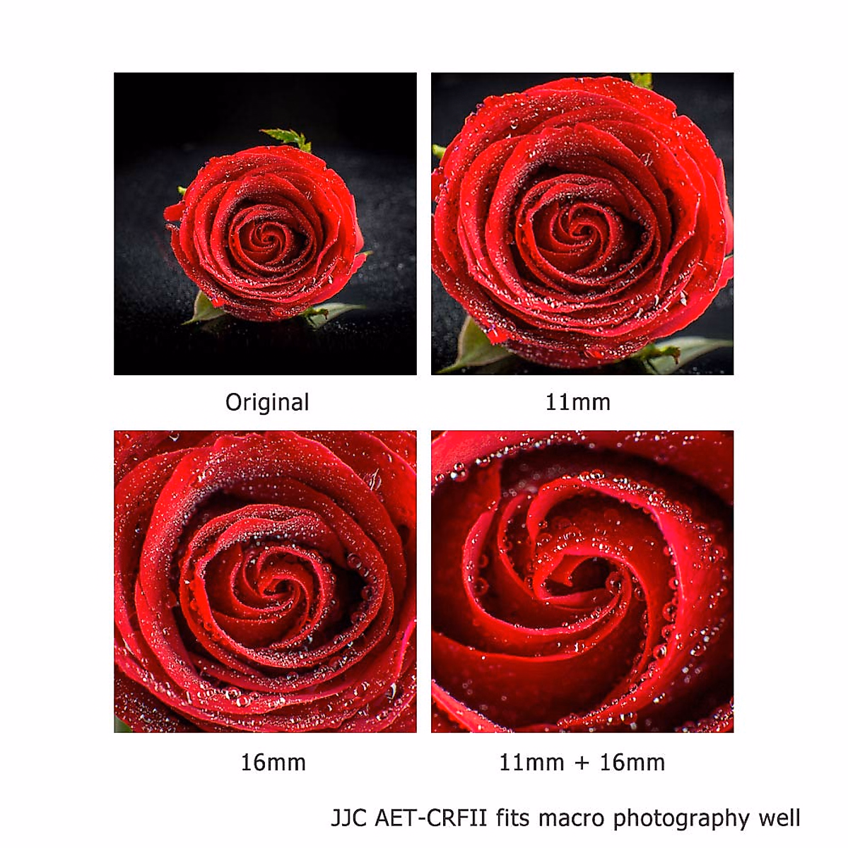 JJC RF Mount Auto Focus Macro Extension Tube Ring Set for Canon EOS R R3 R5 R6 Mark II R6 R7 R8 R10 R50 RP R100 Mirrorless Camera and Canon RF Mount Lenses, Great Tool for Macro Photography