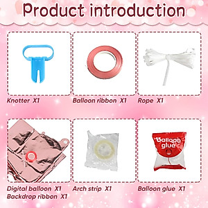 Happy 18th Birthday Banner Large Yard Sign Banner with Birthday Balloons Kit Set Rose Gold Cheer to 18 Years Old Birthday Party Decorations Supplies for Girls Photography Backdrop Decor