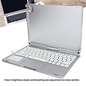 GOWENIC Bluetooth LED Backlight Keyboard Bluetooth Gaming Keyboard Computer Laptop Accessory for PC Computer Laptop Notebook(Silver, Pisa Leaning Tower Type)