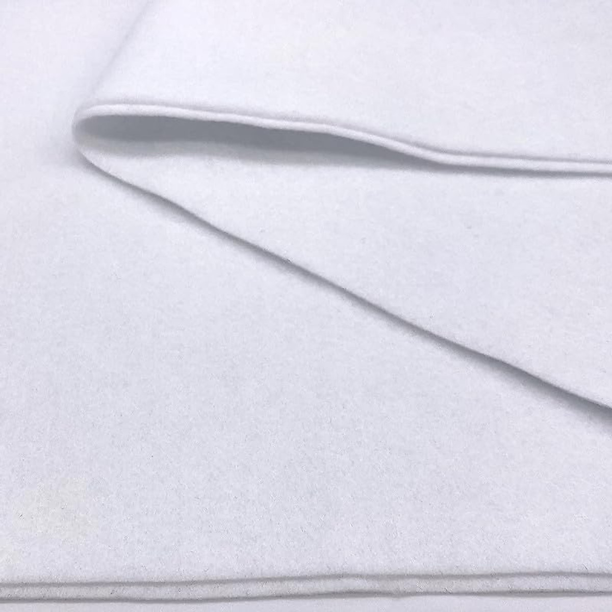 Ice Fabrics Craft Felt Fabric by The Yard - 72" Wide & 1.6mm Thick Acrylic Felt - Soft and Durable Snow White Fabric for DIY Arts & Crafts, Decorations and More - 1 Yard Snow White