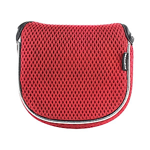 Andux Mesh Mallet Putter Cover Golf Putter Head Covers Red, Square MT/TG14