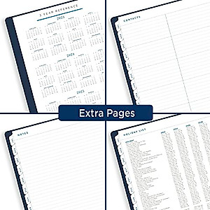AT-A-GLANCE 2023-2024 Planner, Weekly & Monthly Academic, 8-1/2" x 11", Large, Signature Collection, Navy (YP905A20)