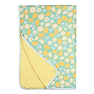 Copper Pearl Jumbo Premium Knit 3 Layer Stretchy Throw Blanket Lemon