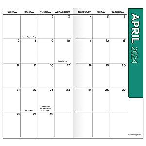 TF PUBLISHING 2024-2025 Tropical Beaches 2-Year Small Monthly Pocket Planner | 2-Page Large Calendar Grid and Lined Notes Section in Back | Monthly Day Planner for Purse | 3.5" x 6.5"