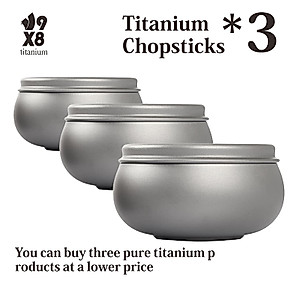 Airtight storage container with lid, airtight and waterproof containers - all made of pure titanium - keep content fresh and dry (1)