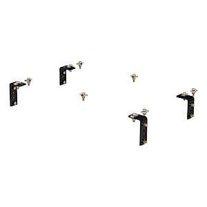 CURT 16101 Universal 5th Wheel Mounting Brackets, GLOSS BLACK POWDER COAT