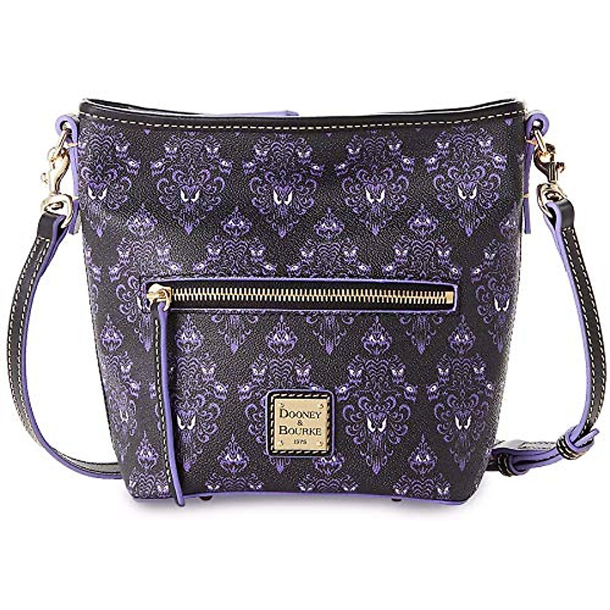 Disney Parks Exclusive - Dooney & Bourke - Crossbody Handbag Pouchette Purse - Haunted Mansion Wallpaper