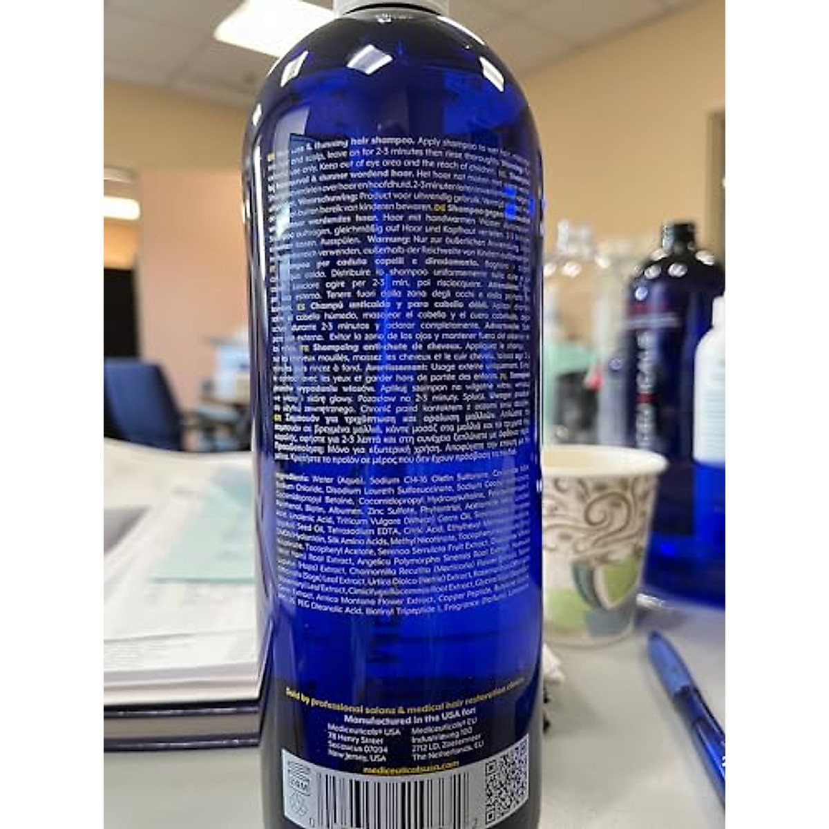 Mediceuticals Bioclenz Shampoo - Anti-Shedding Shampoo for Women and Men - Shampoo for Hair Loss Due to Telogen Effluvium - Postpartum Hair loss Shampoo - For Normal Hair and Scalp 33.8 oz (1L)