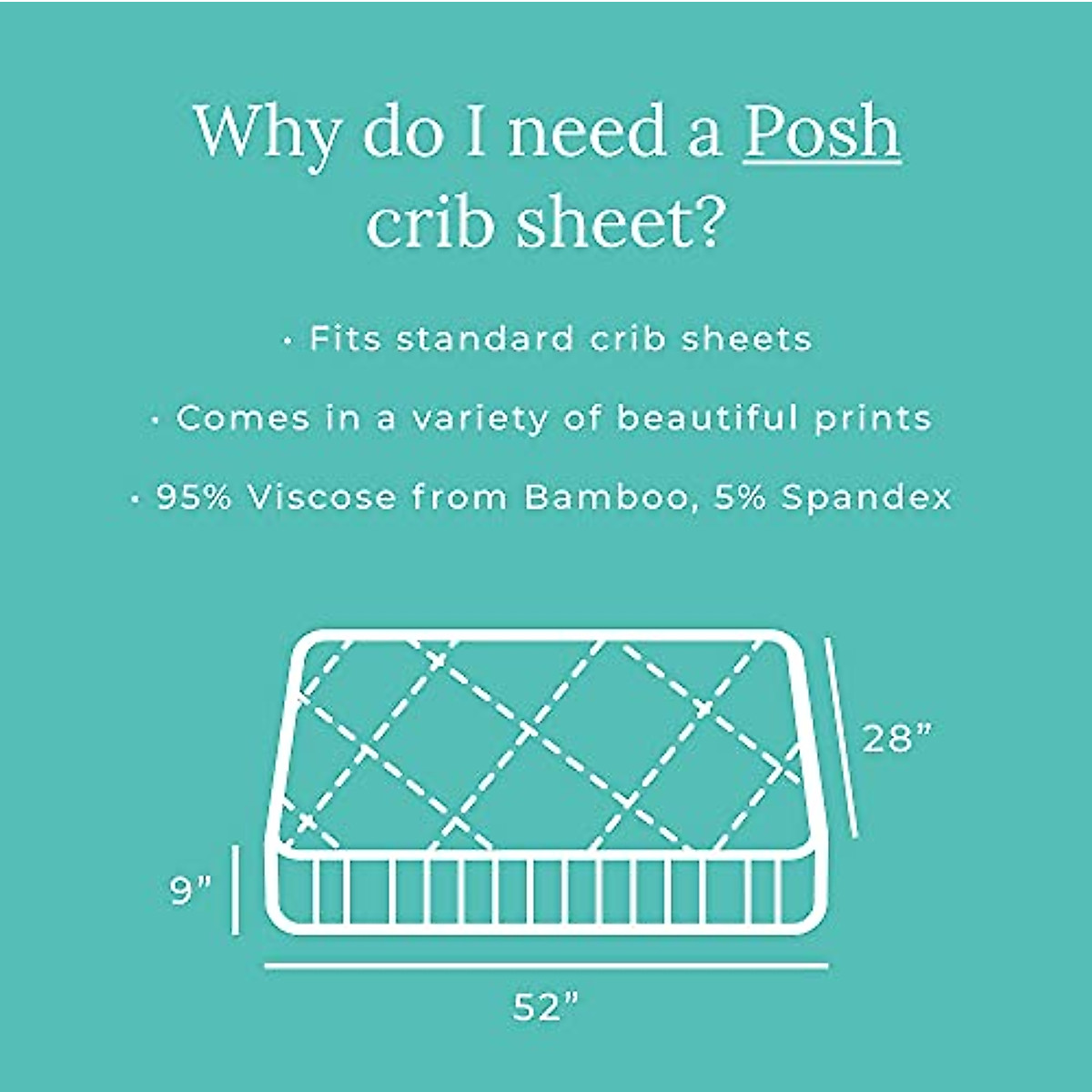 Posh Peanut Fitted Crib Sheet, Soft Viscose from Bamboo Fabric, Standard Crib and Toddler Mattresses 52" by 28" (Construction Cars)