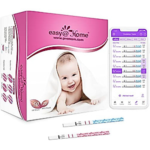 Easy@Home 50 Ovulation Test Strips and 20 Pregnancy Test Strips Combo Kit, (50 LH + 20 HCG)-Package May Vary