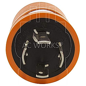AC WORKS Generator to Transfer Switch L14-30 Inlet Box Adapter (L14-20 20Amp 4-Prong to L14-30 Compact)