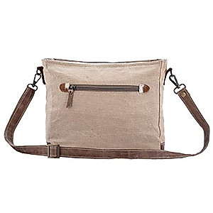 SIXTEASE Womens Shoulder Bag Vintage Style Shoulder Bags for Women - Made with Genuine Leather, Upcycled Canvas, or Hair On - Handmade, Adjustable Strap, Brass and Zinc Hardware - Be Brave