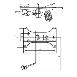 Heavy Duty Replacement Office Chair Swivel Tilt Control Seat Mechanism w/ 6" x 10.2" Mounting Holes - S2979-HD