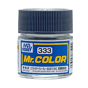 GSI Creos C333 Semi Gloss Extra Dark Seagray BS381C 640 10ml, GSI Mr. Color