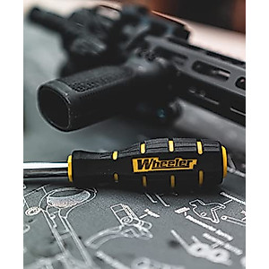 Wheeler Space Saver Screwdriver Set with Magnetic Screwdriver Handle, Bit Assortment and Storage Case for Maintenance