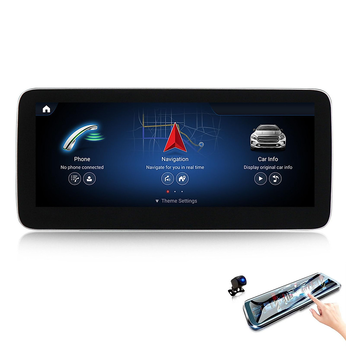 Android 12 Car Stereo GPS Sat Nav for Mercedes-Benz A-Class W176 GLA CLA X156 C117 Touchscreen Multimedia Player Mirror Link TPMS CarPlay SWC