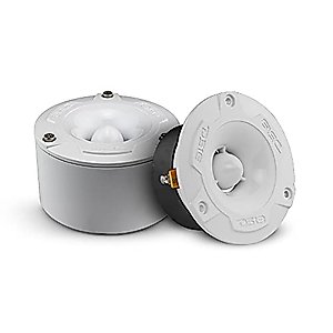 DS18 NXL-T1 Marine 1” VC Waterproof Aluminum Bullet Tweeter 240W Max, 4 Ohms, Built in Crossover - Great for Boats, Motorsports, Motorcycle ATV UTV (2 Water Resistant Speakers)