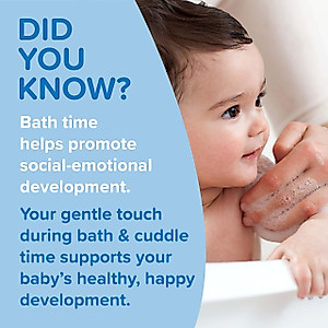 Johnson's Baby Bubble Bath for Gentle Baby Skin Care, Paraben-Free & Pediatrician-Tested Baby Bubble Bath, Hypoallergenic, Tear-Free, Dye-, Phthalate- & Sulfate-Free, 13.6 fl. oz