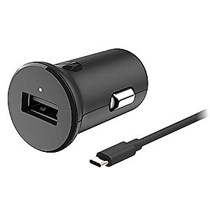 Motorola TurboPower 18 QC3.0 Car Charger w/ 3.3ft USB-A to USB-C Cable for Moto G Power/Play/Pure/Stylus/Stylus 5G, G7, Z/Z2/Z3/Z4, Motorola Razr, Edge/Edge+ 5G UW, One 5G UW Ace