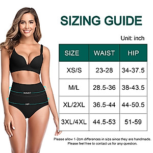 JojoQueen Underwear for Women,Cotton High Waist Underwear for Women Full Coverage Soft Comfortable Briefs Panty