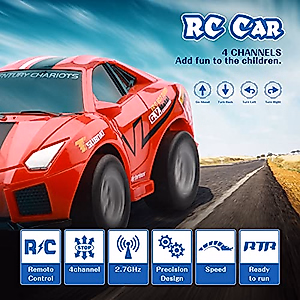 EHO Toys for 2-5 Year Old Boys,Mini Remote Control Car,Toddler Toys Age 2-4,RC Car for Kids,Car Toys for Boys 3-5 Year Old,Gifts for 2 3 4 5 Year Old Boys Girls Birthday,Red