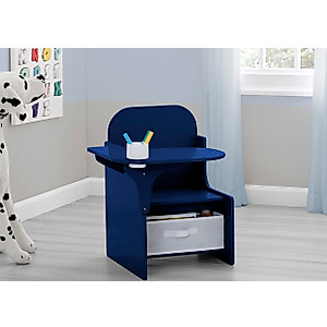 Delta Children MySize Chair Desk with Storage Bin - Greenguard Gold Certified, Navy