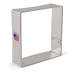 Square Cookie Cutter, 3.5" Made in USA by Ann Clark