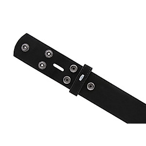 Casual Suede Leather Belt Strap for Women 1 1/2" Wide (Black, 34)