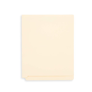 50 End Tab Fastener File Folders - Reinforced Straight Cut Tab - Designed to Organize Standard Medical Files and Office Documents - Letter Size, Manila, 50 Pack