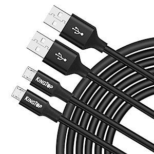2 pack 9.8ft Charging Cable for PS4 and Xbox One Controller Kingtop USB Charge Cord for Playstation 4 DualShock Xbox One Controller Android Smartphone