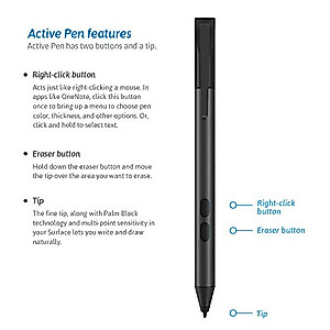 ﻿Stylus Active Pen for HP Pavilion x360 11m-ad0 14M-ba0 14-cd0 15-br0; HP Envy x360 15-bp0 15-bq0, x360 15-cn0, X2 12-e0xx,X2 12g0xx ; HP Spectre x360 13-ac0xx 15-blxxx (Black)