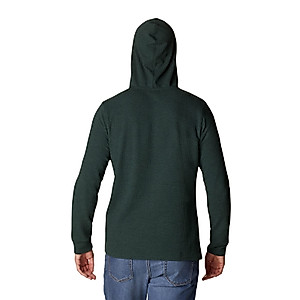 Columbia Men's Pine Peak Waffle Hoodie, Spruce Heather, Medium