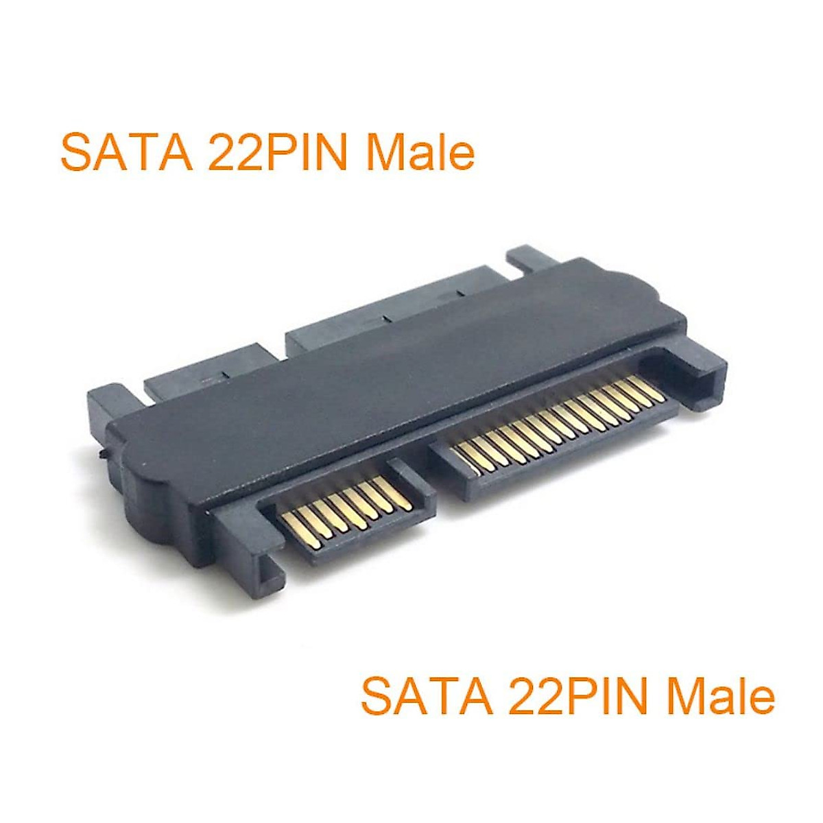 chenyang CY 3.5 & 2.5inch SATA 22Pin 7+15 Male to SATA 22P 7+15 Male Extension convertor Straight Adapter