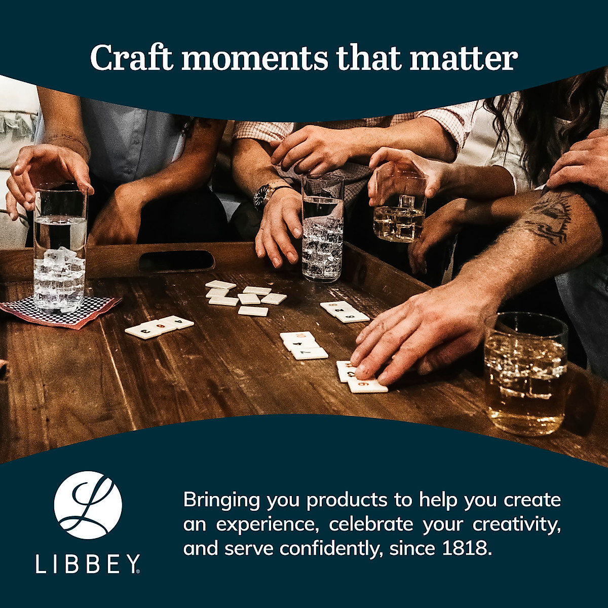 Libbey Swerve 16-Piece Tumbler and Rocks Glass Set