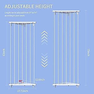 Befayoo Corner Stuffed Animal Storage Organizer - Kids Stuffed Animal Holder with Length Adjustable - Wall Plush Storage for Nursery Playroom Bedroom (White)