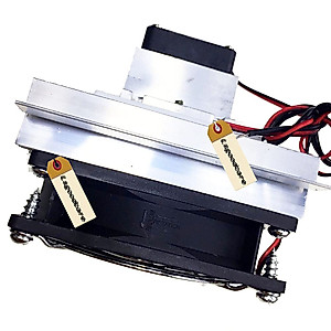 Lsgoodcare DIY Peltier Cooler Kit 12Volt Semiconductor Thermoelectric Cooler Peltier Cooling System TEC1-12706 Peltier Heatsink Module kit