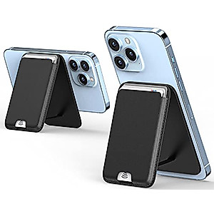 Doter MagSafe Wallet Stand Compatible with iPhone 14/13/12 Pro Max, iPhone 14/13/12 Pro, and iPhone 12/13/14 Series, Magnetic Wallet Card Holder Designed for MagSafe, 3 Cards Holder
