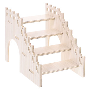 Ipetboom Ladder Hamster Toy Chinchilla Ladder Plaything Chinchilla Cage Landscaping Ladder Hamster Climbing Ladder Hamster Ladder Wood Ladder Rat Toys Ladder Toy for Chinchilla