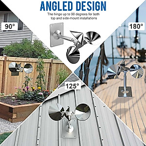 Bird Reflectors Spinning Wind Powered，Bird Scare Reflective Device Keep Bird Pigeon Woodpeckers and Sparrows Away for Outdoor Patio, Yard, Garden, Rooftop and Vegetable Gardens