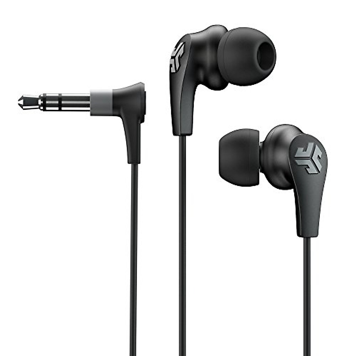 JLAB Audio JBuds2 Premium in-Ear Earbuds Guaranteed Fit, Guaranteed for Life - Black